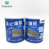 China Moisture Resistant Snack Food Paper Cans Cylinder Packaging For Seaweed Dried Food for sale