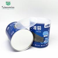 China Moisture Resistant Snack Food Paper Cans Cylinder Packaging For Seaweed Dried Food for sale