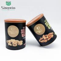 China Abrasion Proof Round Empty Cardboard Can Nut Snack Food Round Paper Tube Box for sale
