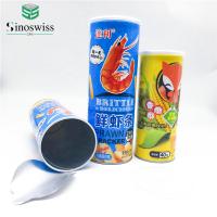 China Aluminum Foil Lining Cardboard Can Packaging Round Potato Chips Cylinder Paper Cans for sale