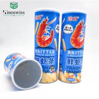 China Aluminum Foil Lining Cardboard Can Packaging Round Potato Chips Cylinder Paper Cans for sale
