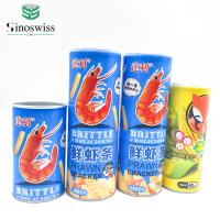 China Aluminum Foil Lining Cardboard Can Packaging Round Potato Chips Cylinder Paper Cans for sale