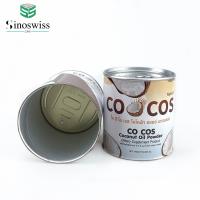 China Freshness Locking Paper Cans Packaging Abrasion Proof For Coconut Powder for sale