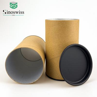 China OEM Printing Paper Cans Packaging Dry Goods Snacks Paper Cylinder Packaging for sale