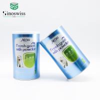 China Eco Recyclable Paper Cans Packaging For Pet Milk Powder Nutrition Package for sale