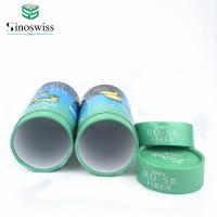 China Private Label Tea Paper Cans Fully Customizable Paperboard Cylinder Packaging for sale