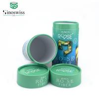 China Private Label Tea Paper Cans Fully Customizable Paperboard Cylinder Packaging for sale