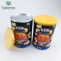China Customized Logo Eco Friendly Paper Tube Cans For Dry Food Storage And Gift Packaging for sale