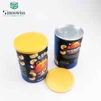 China Customized Logo Eco Friendly Paper Tube Cans For Dry Food Storage And Gift Packaging for sale