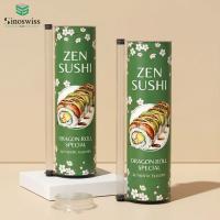 China Push Up Sushi Paper Tube Packaging Food Grade Cylinder Can with Chopstick Holder for sale