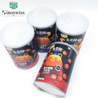 China Eco Friendly Cardboard Canisters Paper Cans For Snack Food Cashew Nuts Cookie Candy for sale