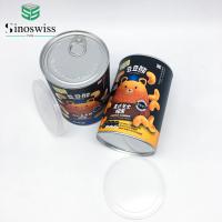China Eco Friendly Cardboard Canisters Paper Cans For Snack Food Cashew Nuts Cookie Candy for sale