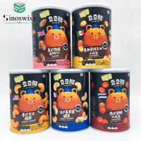 China Eco Friendly Cardboard Canisters Paper Cans For Snack Food Cashew Nuts Cookie Candy for sale