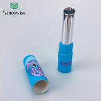 China Cylindrical Cosmetic Paper Tubes Empty Twist Up Body Care Printed Lipstick Containers for sale
