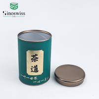 China Double Lid Tea Cylinder Packaging Airtight Cardboard Canister Packaging For Candy for sale