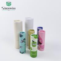 China Customizable Push Up Recycled Cardboard Lipstick Tubes Kraft Paper Tube For Cosmetics for sale