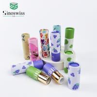 China Customizable Push Up Recycled Cardboard Lipstick Tubes Kraft Paper Tube For Cosmetics for sale