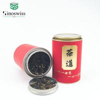 China Double Lid Tea Cylinder Packaging Airtight Cardboard Canister Packaging For Candy for sale