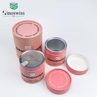 China Custom Size height Cylindrical Paperboard Cans , Paper Cylinder Container For Nuts for sale