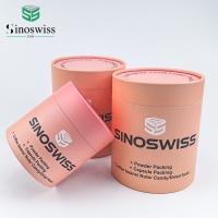 China Custom Size height Cylindrical Paperboard Cans , Paper Cylinder Container For Nuts for sale
