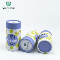 China Food Grade Supplement Packaging Paper Cylinder Container For Nutrition Health Products for sale