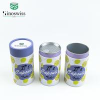 China OEM Food Grade Paper Cans Packaging Food Canister For Tea Bag Coffee Powder Package for sale