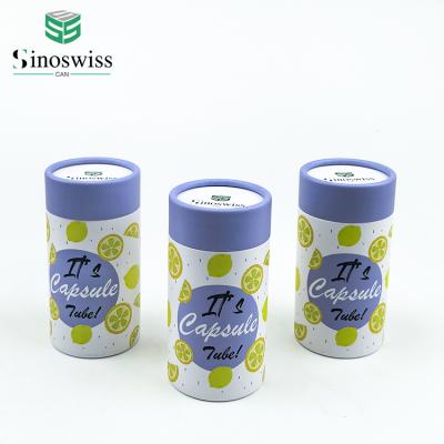 China OEM Food Grade Paper Cans Packaging Food Canister For Tea Bag Coffee Powder Package for sale