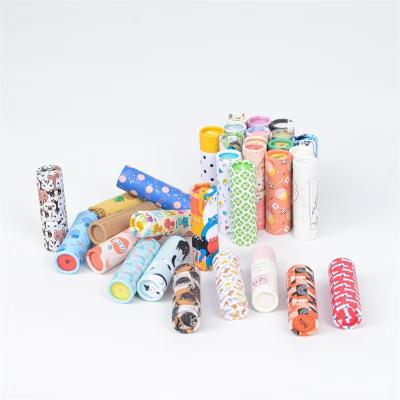 China Empty Twist Up Lip Balm Lipstick Paper Tubes Packaging Custom Printing Eco Friendly for sale