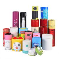 China Recyclable Kraft Paper Cylinder Canister Food Grade Paper Tube Packaging for Loose Tea with Custom Labeling for sale