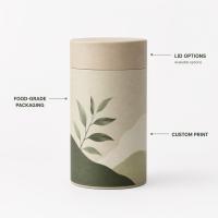 China Stock Kraft Paper Tube Packaging D73*H120mm Biodegradable Round Cylinder Food Grade Cardboard Packaging for Coffee Tea Cosmetic for sale