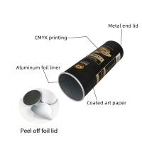 China Custom Paper Cans With Inner Aluminum Foil Cardboard Cylinder Food Grade Tube for Snack Potato Chips Packaging for sale