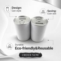 China Custom Round Recyclable Kraft Paper Cylinder Composite Paper Can Packaging  for Coin Cash Money Piggy Bank for sale