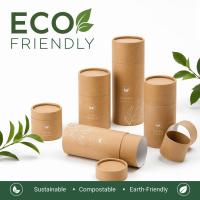 China OEM Biodegradable Kraft Paper Tube with UV Coating Custom Size Recyclable & Reusable for Loose Tea and Snack Packaging for sale