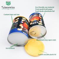 China Custom Airtight Nut Packaging Boxes Moistureproof Paper Food Containers for Dry Snacks for sale