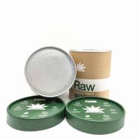 China Natural Kraft Look Recyclable Paper Material Food Grade Protein Powder Packaging Cylinder Tube Container OEM Matt Lamination for sale