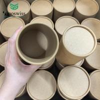China Custom Size Biodegradable Recyclable Kraft Paper Canister for Cookie Candy Snacks Cereal Eco-Friendly Cylinder Cookie Paper Tube for sale