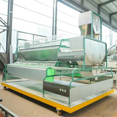 China Modern European Style Double Layer Rabbit Cage - 19x15mm & 25.4x19mm Mesh Sizes for Commercial Breeding for sale