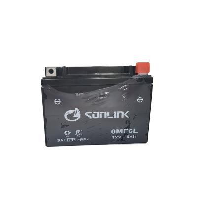 China Ex-factory price motorcycle maintenance free best battery 12V6ah motorcycle accessories for sale