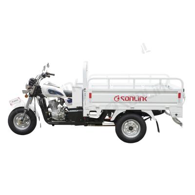 China Wholesale Load Heavy 150cc 200cc Strong Power Carry Cargo Safety and Stability White Tricycle for sale