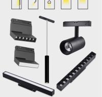China Hot Selling 48V Led Magnetic Track Light Grille Lights Smart Dimming Home Light for Living Room for sale