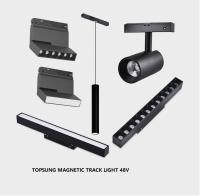 China Wholesale Price Home Office Spotlight Magnetic Aluminum Ceiling 6w 12w 18W 30w COB 48v LED Track Lighting spot for sale