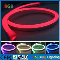 China SMD5050 full color RGB 11x18mm 110V CE ROHS approval led neon flex with DMX controlller for sale