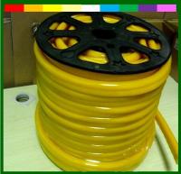 China 24V 14x26mm high brightness green colored jacket 164' spool best led neon flex price for sale