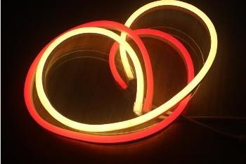 China 8x16mm High Lumen Neon String Lights White PVC base edge for sale
