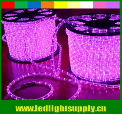 China ultra thin 10mm 2 wire pink led outdoor christmas rope lights for sale