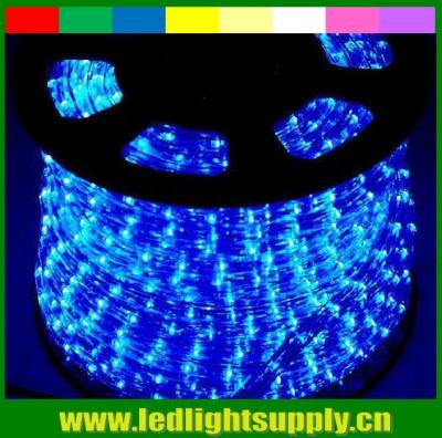 China solar lighting 2 wire blue 12v led waterproof rope flexible lights for sale