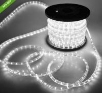China christmas lights 1/2'' 2 wire thin pure white led rope lights for sale