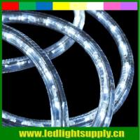 China bottom price outdoor decoration round 2 wire led rope lights for sale