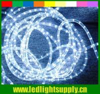 China bottom price outdoor decoration round 2 wire led rope lights for sale