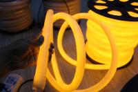 China modern 360 degree round yellow 220v neon flex light 25mm ip67 for outdoor for sale